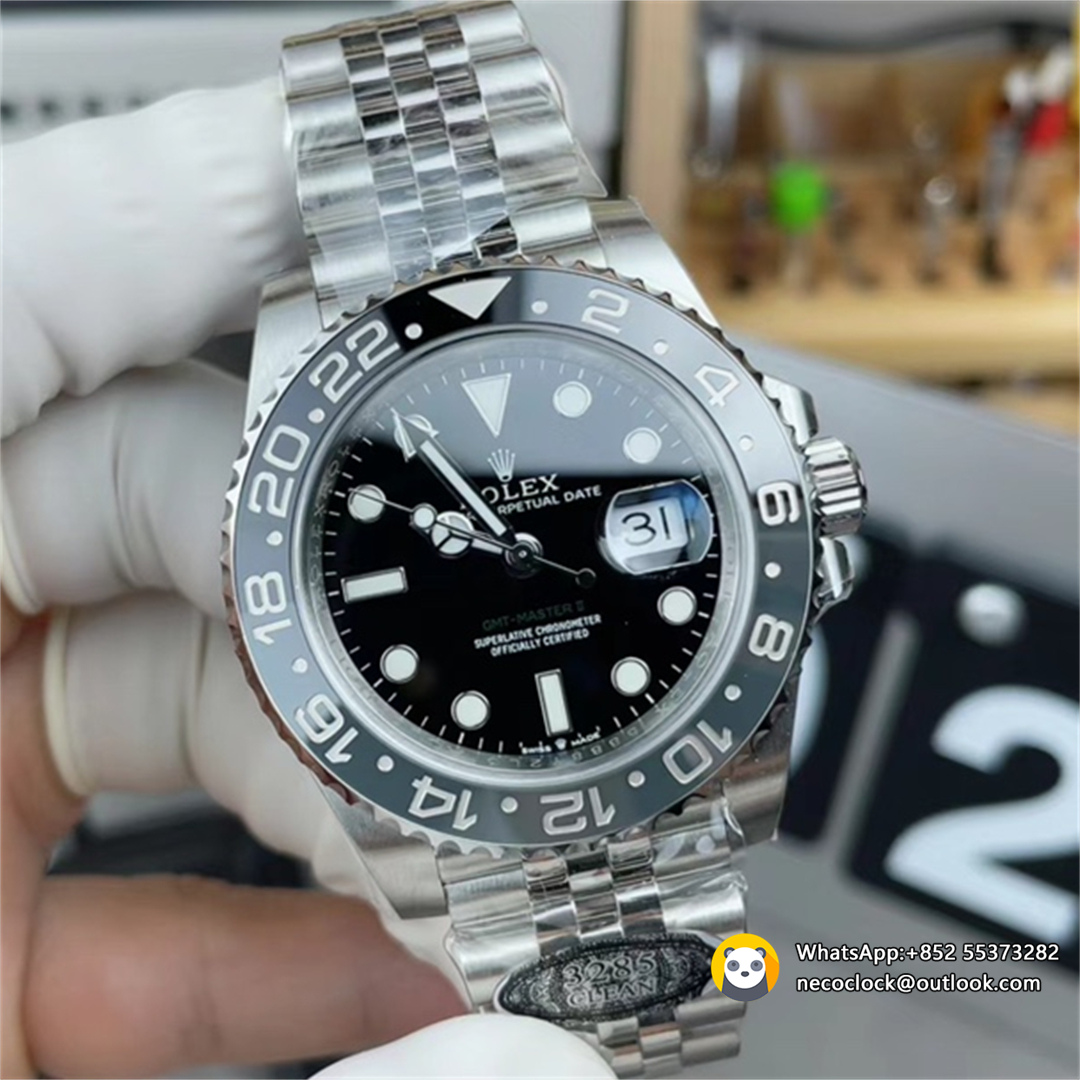 GMT-Master II 126710 GRNR 904L Black/Grey Ceramic Bezel Jubilee ...